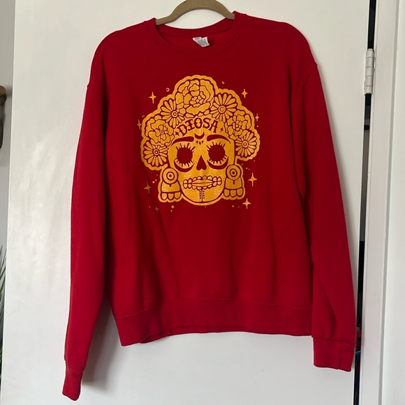 Sweaters | Day Of The Dead Diosa Sugar Skull Sweatshirt | Poshmark